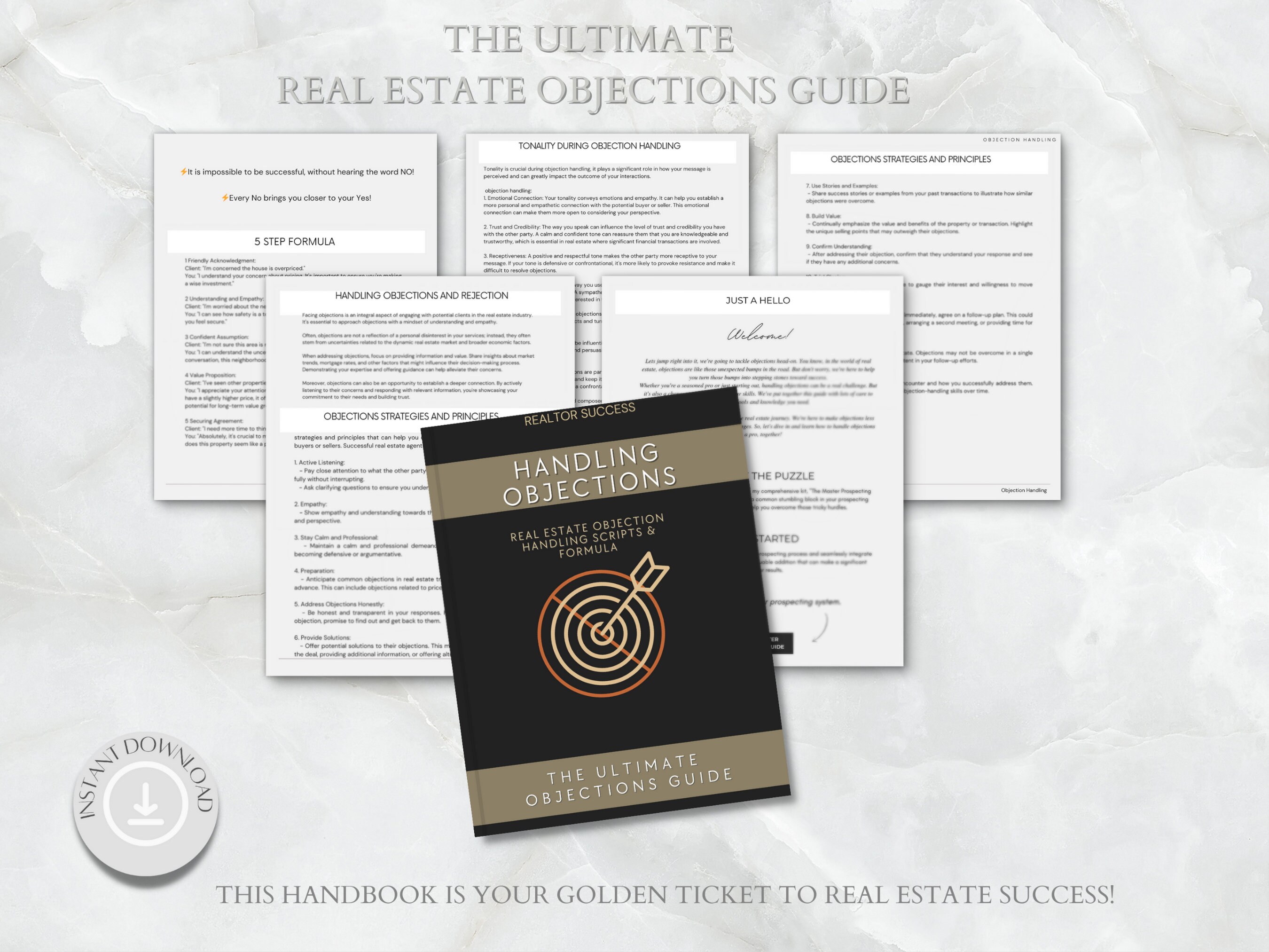 Real Estate Objection Handling Guide, Realtor Prospecting, Master Lead ...