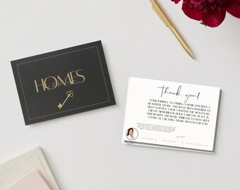 SET of Just a Little Note for You Notecards W/ Envelopes Real Estate ...