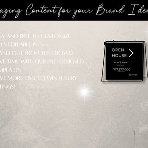 Luxury Open House Sign, Modern Realtor Marketing (canva Template) - Etsy