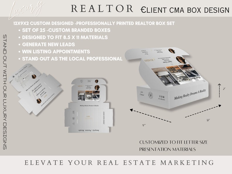 Luxury Real Estate Marketing, Brokers New Agent Welcome Kit, Realtor ...