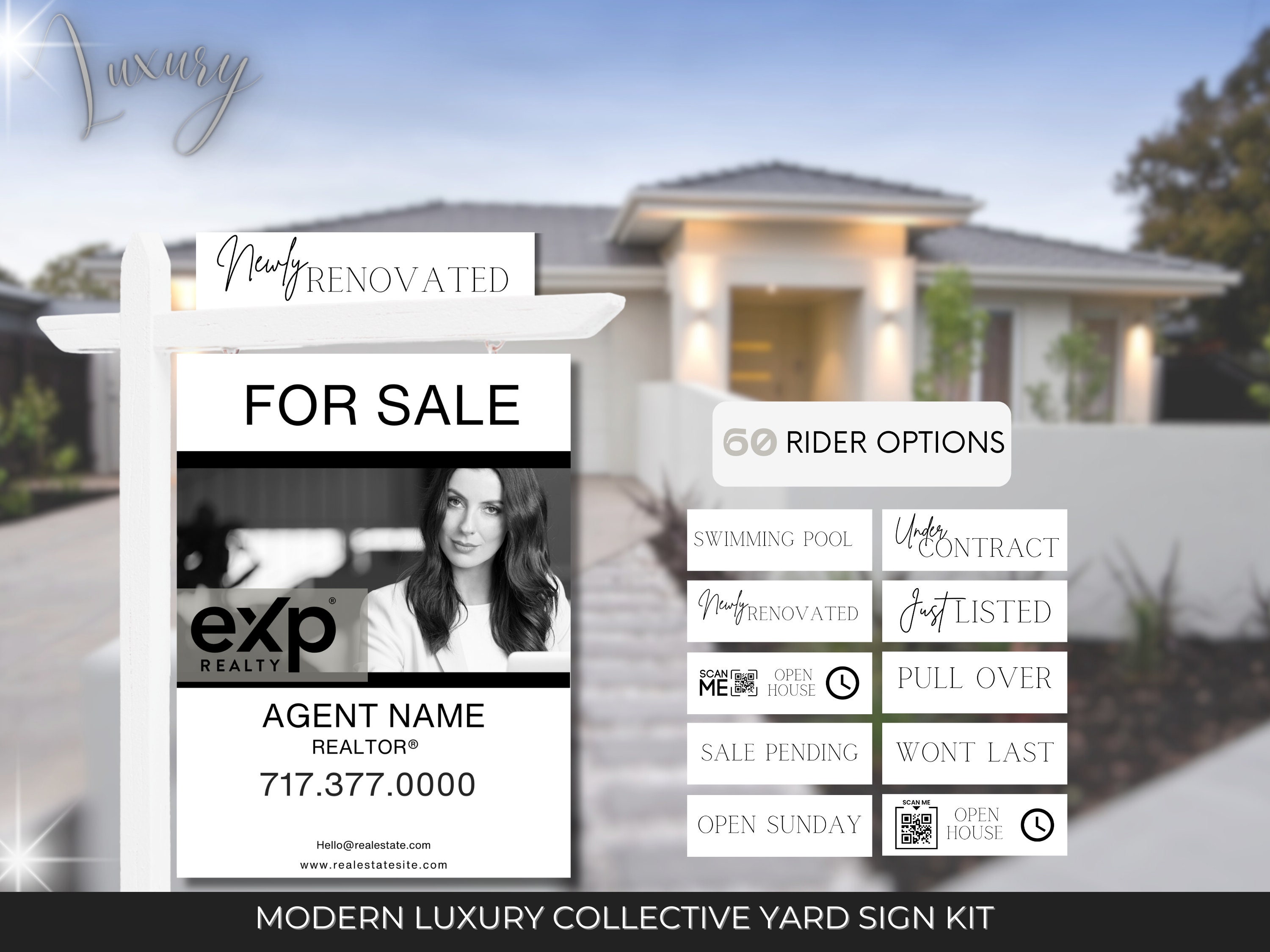 ULTIMATE REALTOR for Sale Sign Bundle EXP Realty Property Sign for Sale ...