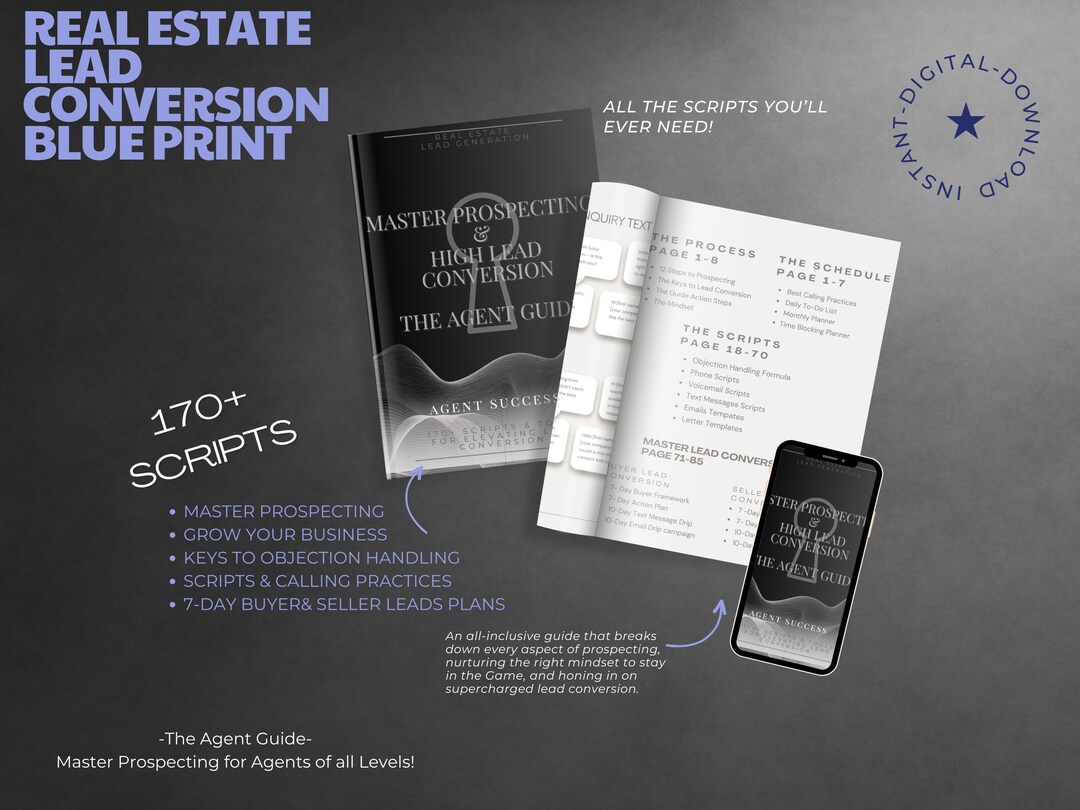 Real Estate Prospecting Scripts, Lead Conversion Guide (digital ...