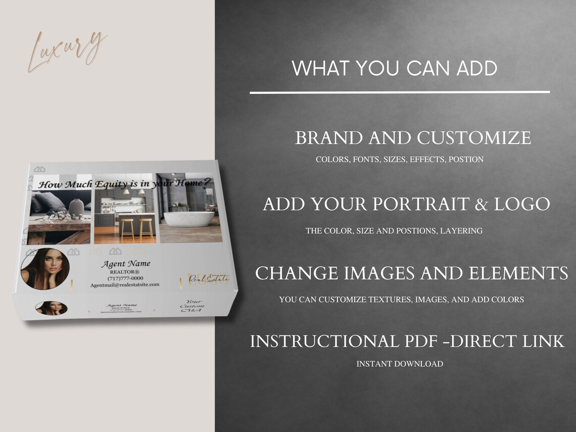 Real Estate Agent Marketing, Set of 25 Custom Made Presentation Boxes ...