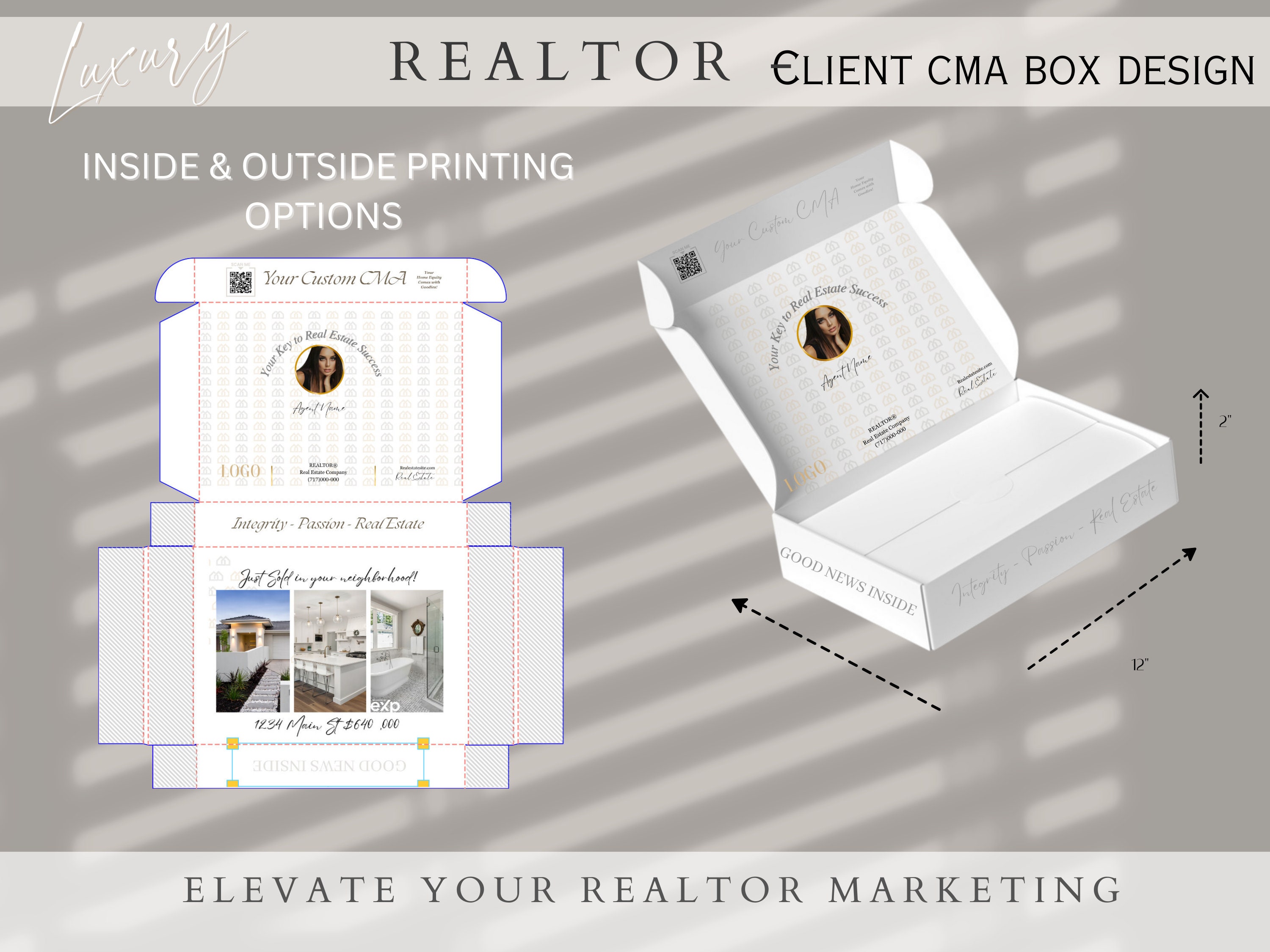 Custom Realtor Marketing Box Set of 25, Neighborhood Lead Gen, Real ...
