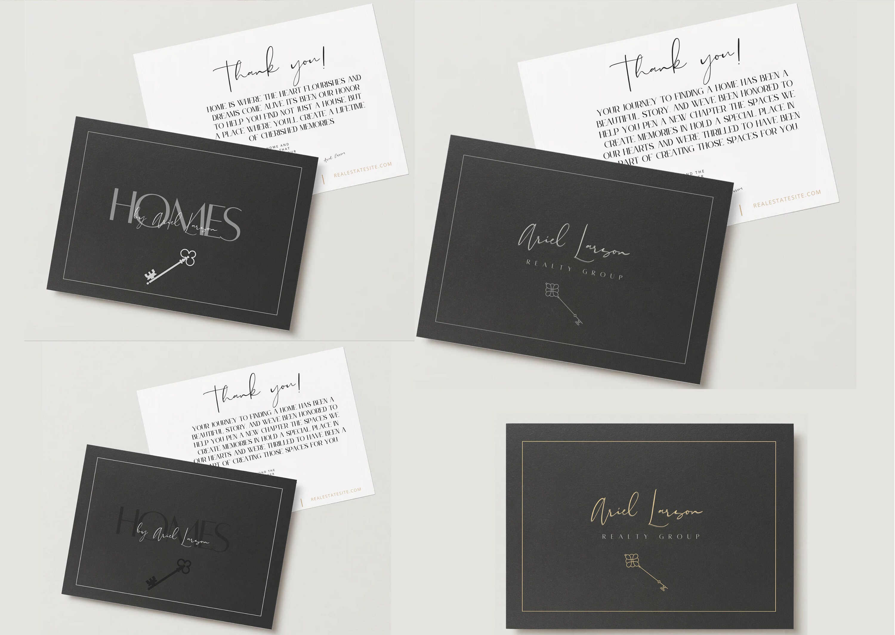 Realtor Thank You Card Set of 10/bundle Two-sided Print Thank - Etsy