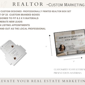 Realtor Listing Presentation Equity Box, Custom Cma Box, Real Estate ...