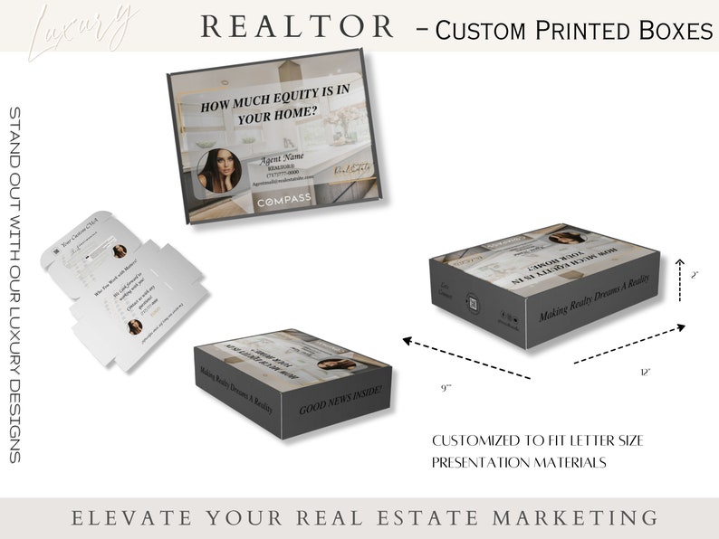 Realtor Listing Presentation Equity Box, Custom Cma Box, Real Estate ...