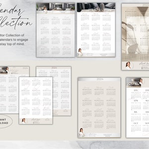 Luxury Realtor Calendar Collection, 2023, 2024 Lead Magnet Calendars ...