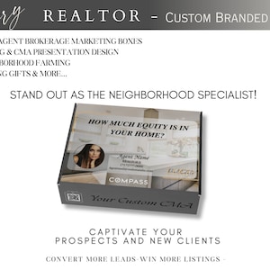 Realtor Listing Presentation Equity Box, Custom Cma Box, Real Estate ...