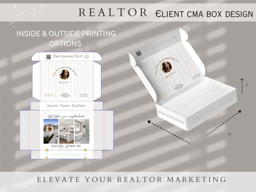 Real Estate Agent Farming Boxes, Set of 25 Custom Made Marketing Boxes ...