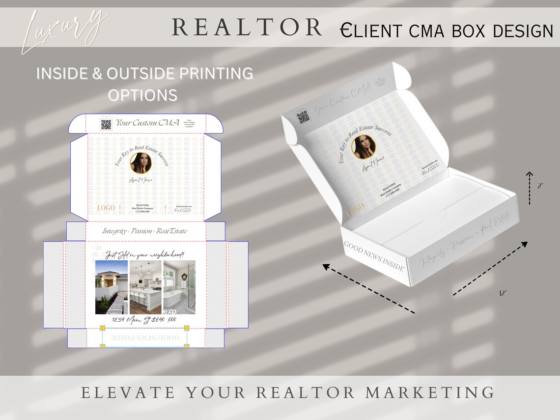 Designer Box Set of 25 Custom Made Marketing Boxes, Tailored Brand ...