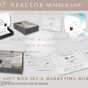 Custom Luxury Realtor Marketing Box Bundle - Branded Real Estate Client ...