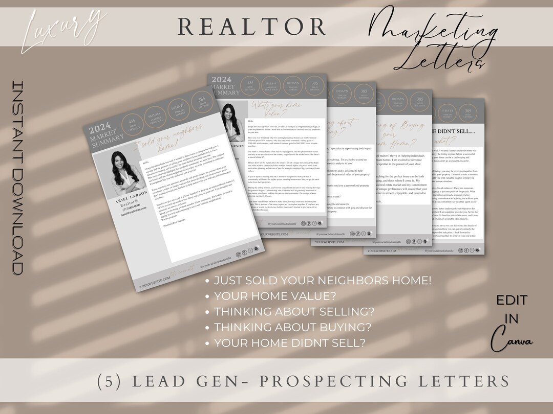Realtor Marketing Letters Hi Neighbor Letter Realtors Mailer Real ...