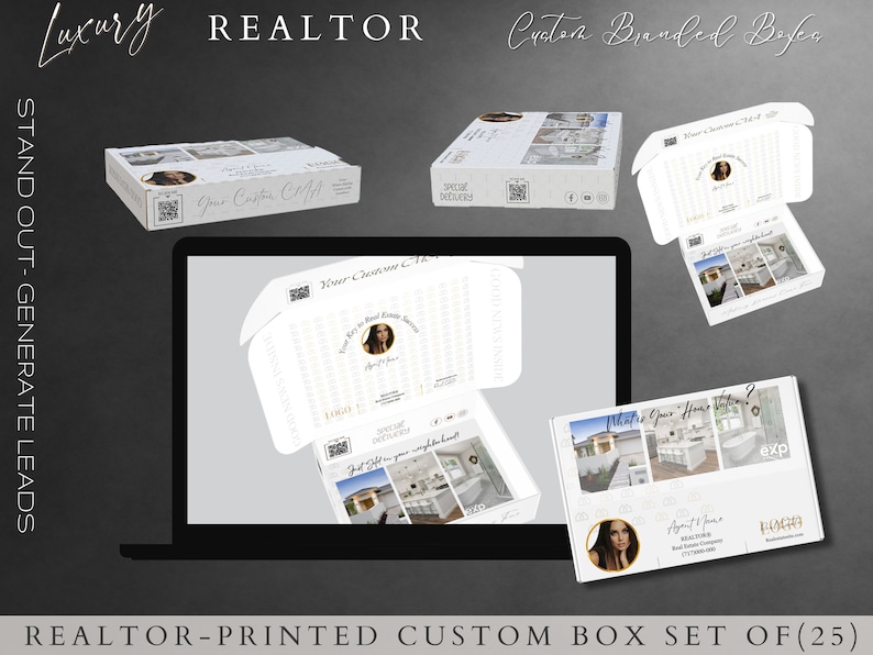 Custom Realtor Marketing Box Set of 25, Neighborhood Lead Gen, Real ...