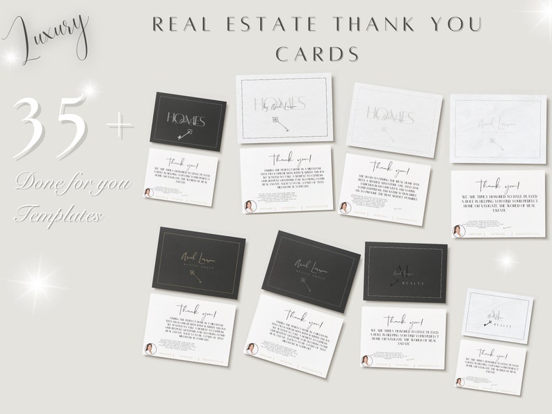 Real Estate Thank You Postcard Bundle, Done for You Real Estate Thank ...