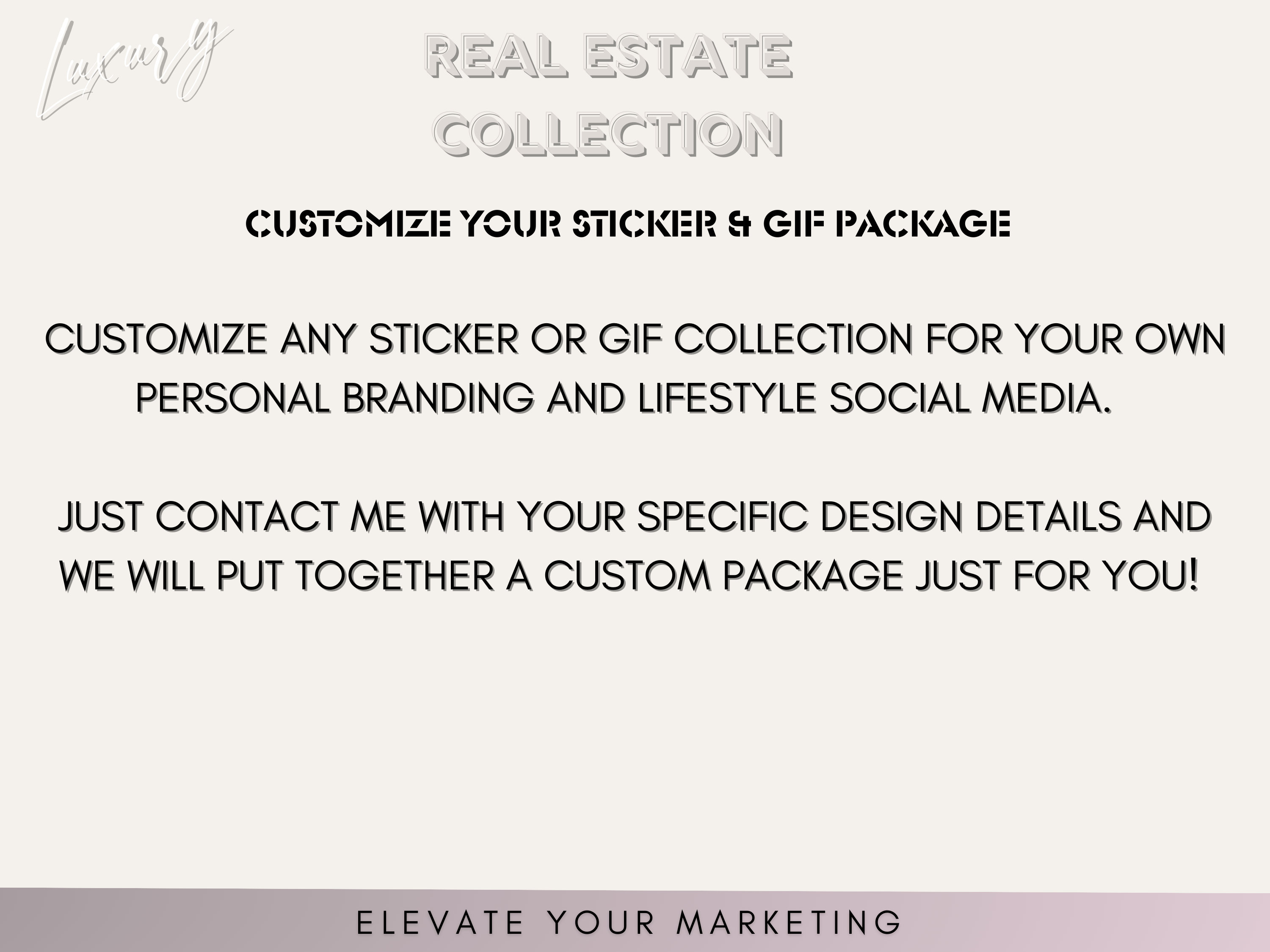 Instagram Realtor Sticker Bundle Gifs Real Estate Animated Stickers ...