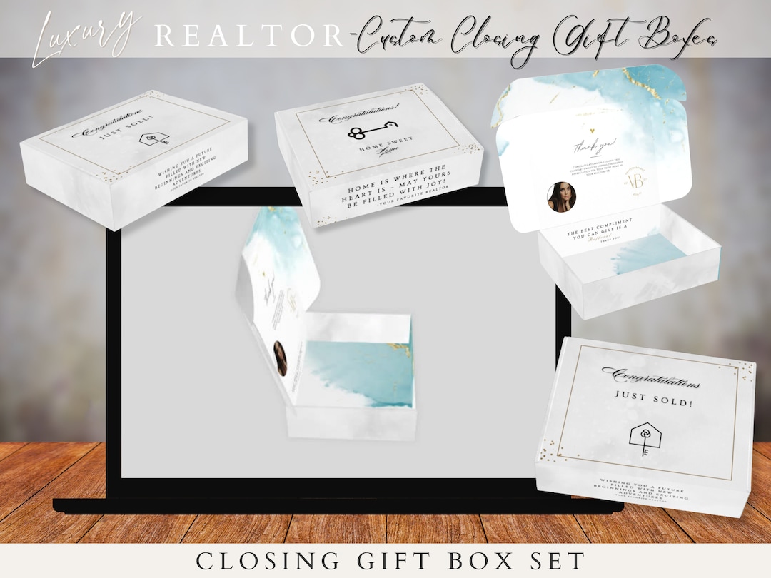 Realtor Client Just Sold Custom Gift Box Set, Closing Gift Boxes ...
