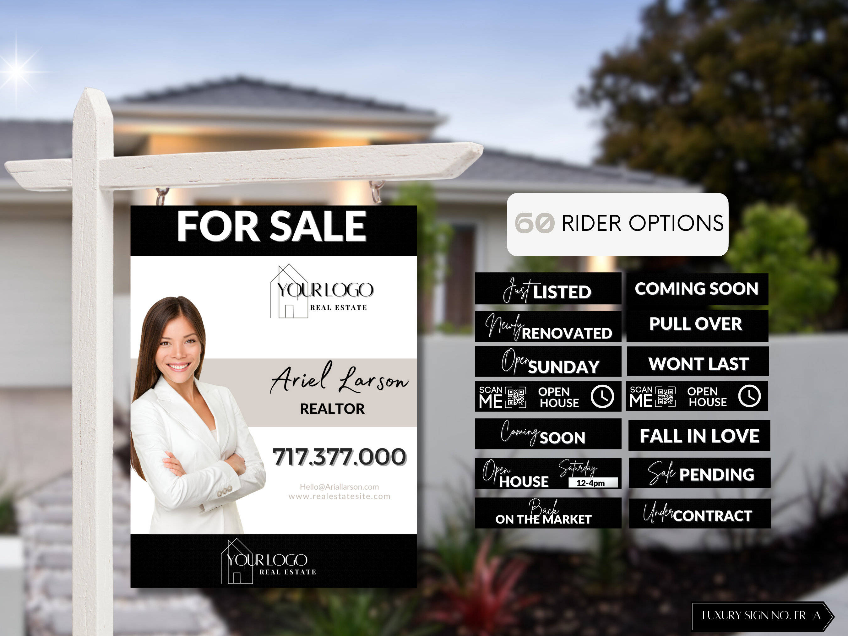 Luxury Real Estate Yard Sign Template, for Sale Sign, Property Sign ...