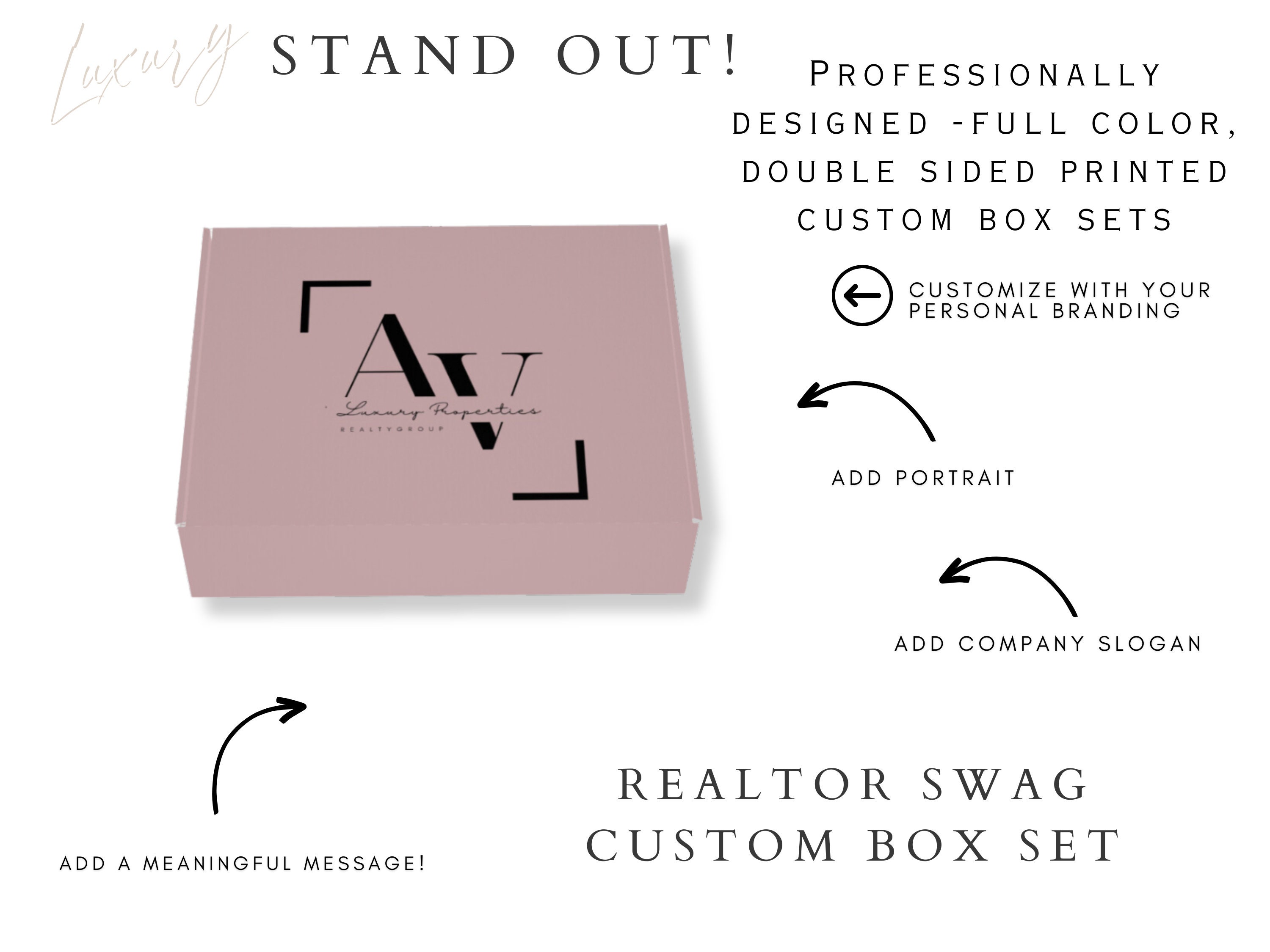 Realtor Branded Custom Design Box, Realtor Marketing Personalized ...