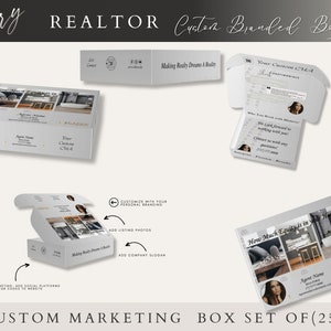 Real Estate Agent Marketing, Set of 25 Custom Made Presentation Boxes ...