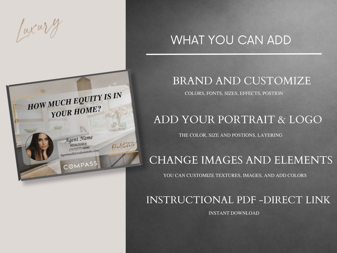 Realtor Listing Presentation Equity Box, Custom Cma Box, Real Estate ...