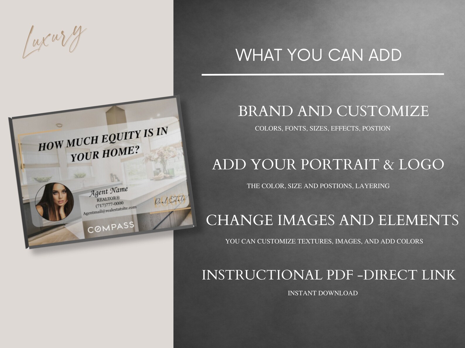 Realtor Listing Presentation Equity Box, Custom Cma Box, Real Estate ...