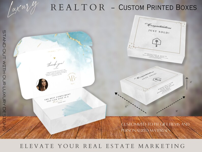 Realtor Client Just Sold Custom Gift Box Set, Closing Gift Boxes ...