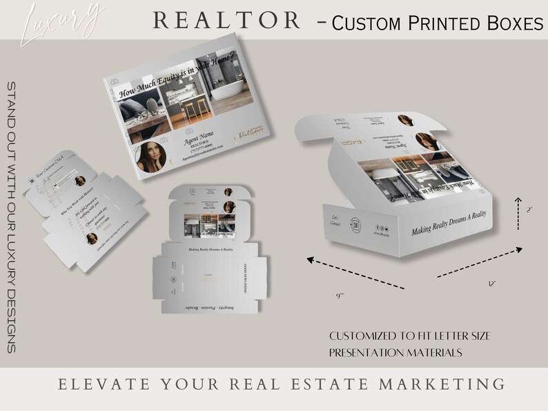 Luxury Real Estate Marketing, Brokers New Agent Welcome Kit, Realtor ...