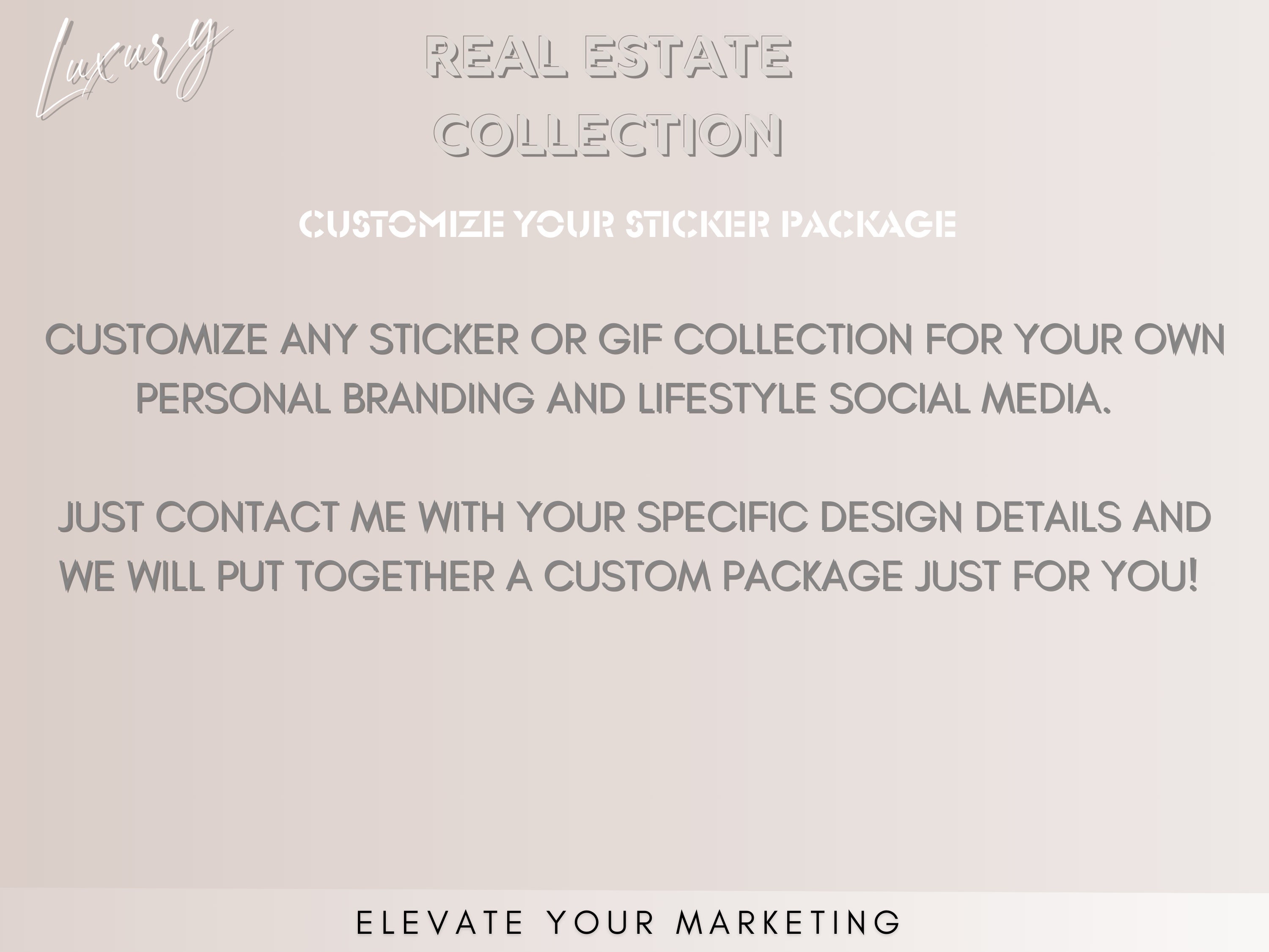 Real Estate Instagram Story Sticker Bundle Real Estate Social Media ...