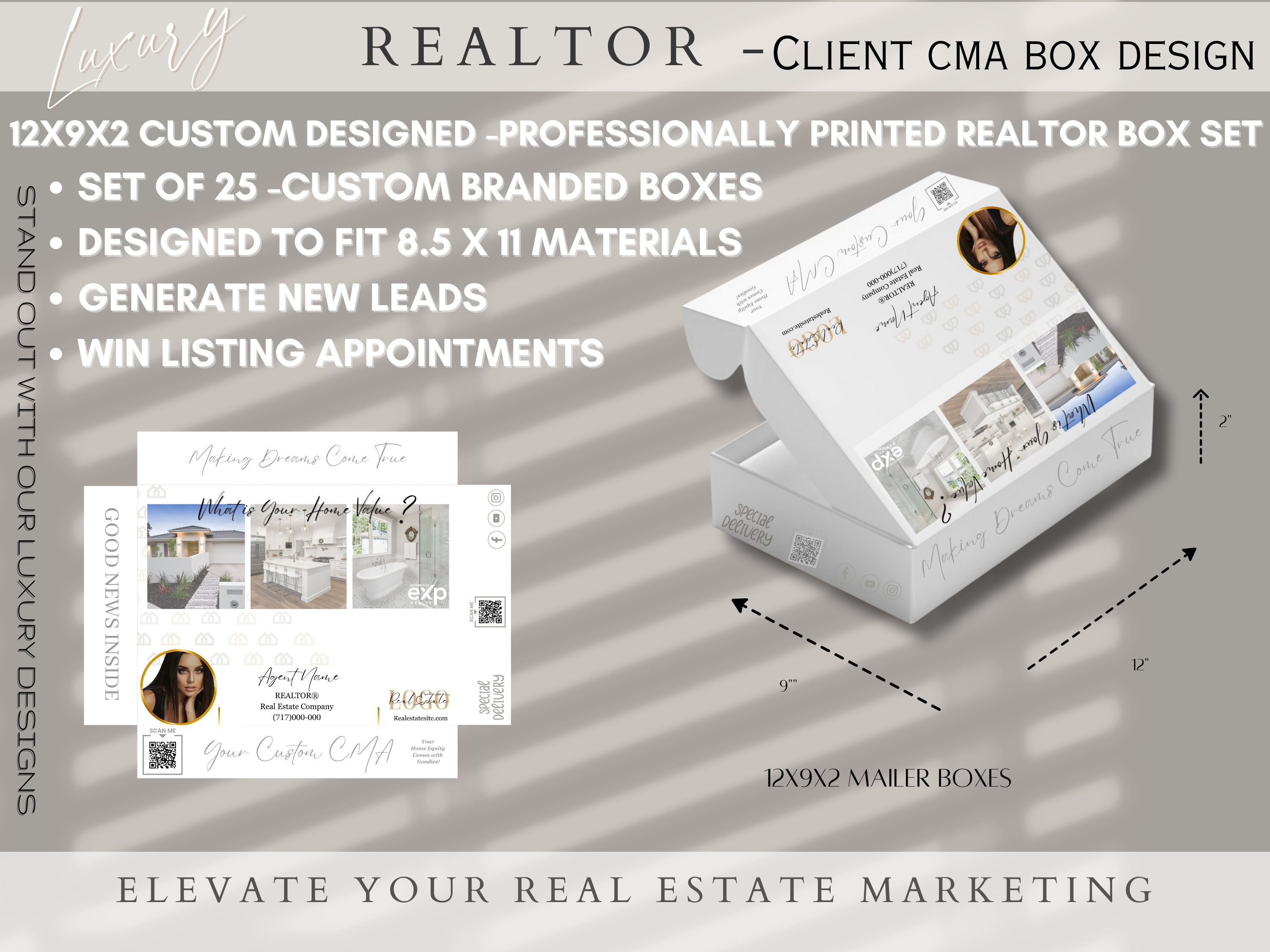 25 Realtor Boxes and Design for Custom CMA Listing Presentation ...