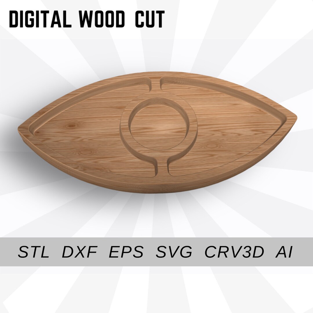 Eye Tray Files for Cnc and 3D Printer. Aperitif Serving Tray Cnc Router ...