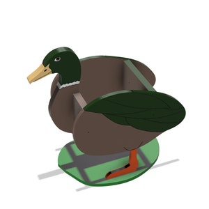 Duck Planter Pattern, Wood Planter, Wood Pet, Laser Cutting Digital ...