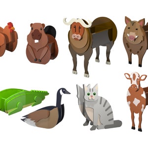 Bundle 70 Animals Planter Pattern, Pack Wood Planter, Wood Pet, Laser ...