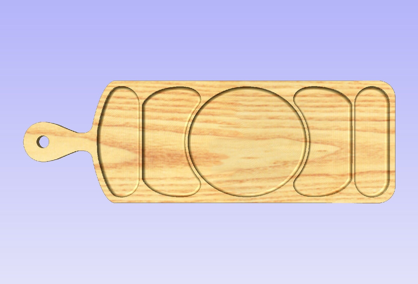 Serving Tray Files for Cnc and 3D Printer. Aperitif Tray Cnc Router Stl ...