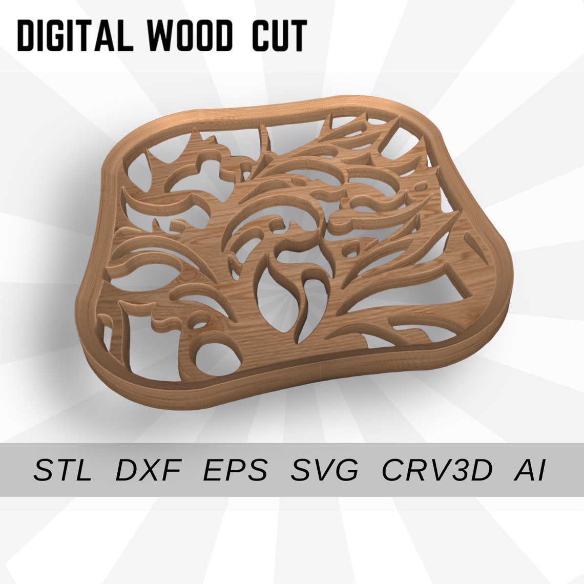 Trivet Files for Cnc and 3D Printer. Heat Pot Stand Cnc Router Stl Dxf ...
