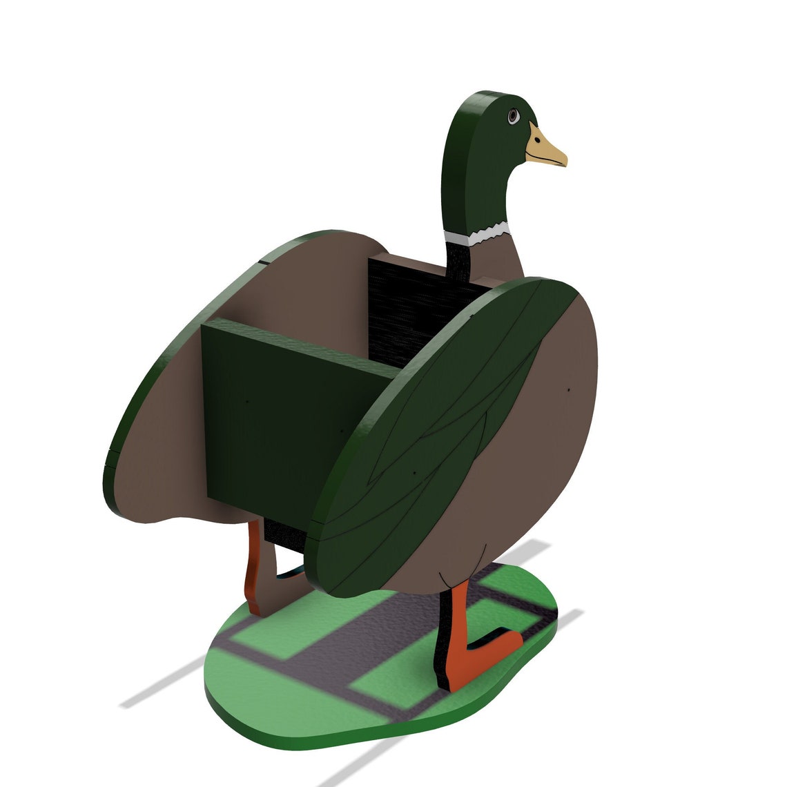 Duck Planter Pattern, Wood Planter, Wood Pet, Laser Cutting Digital ...