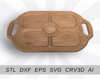 Serving Tray SVG & STL Files - Etsy