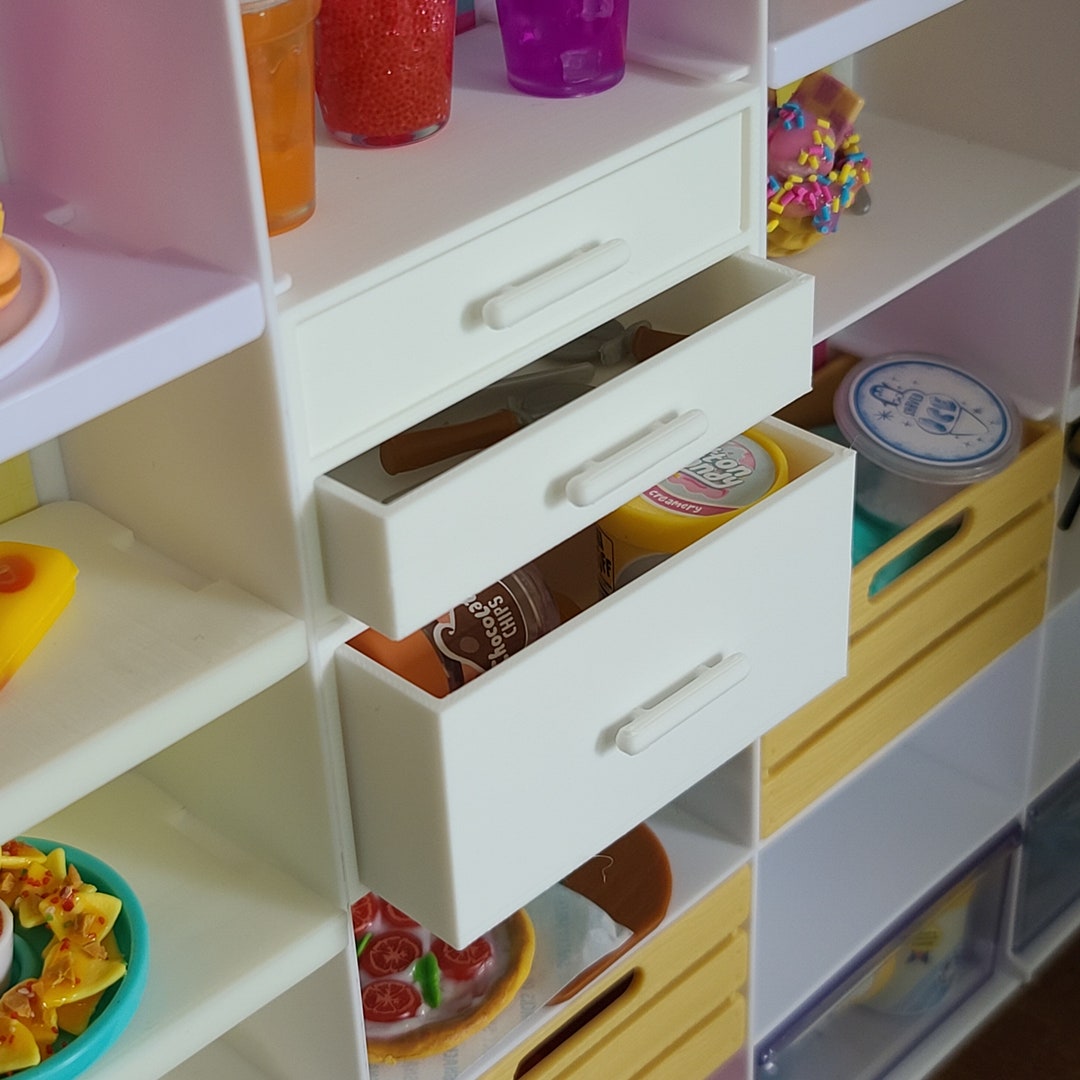 3D Printed Storage Unit Drawer Set Compatible With Miniverse AYCE Case ...