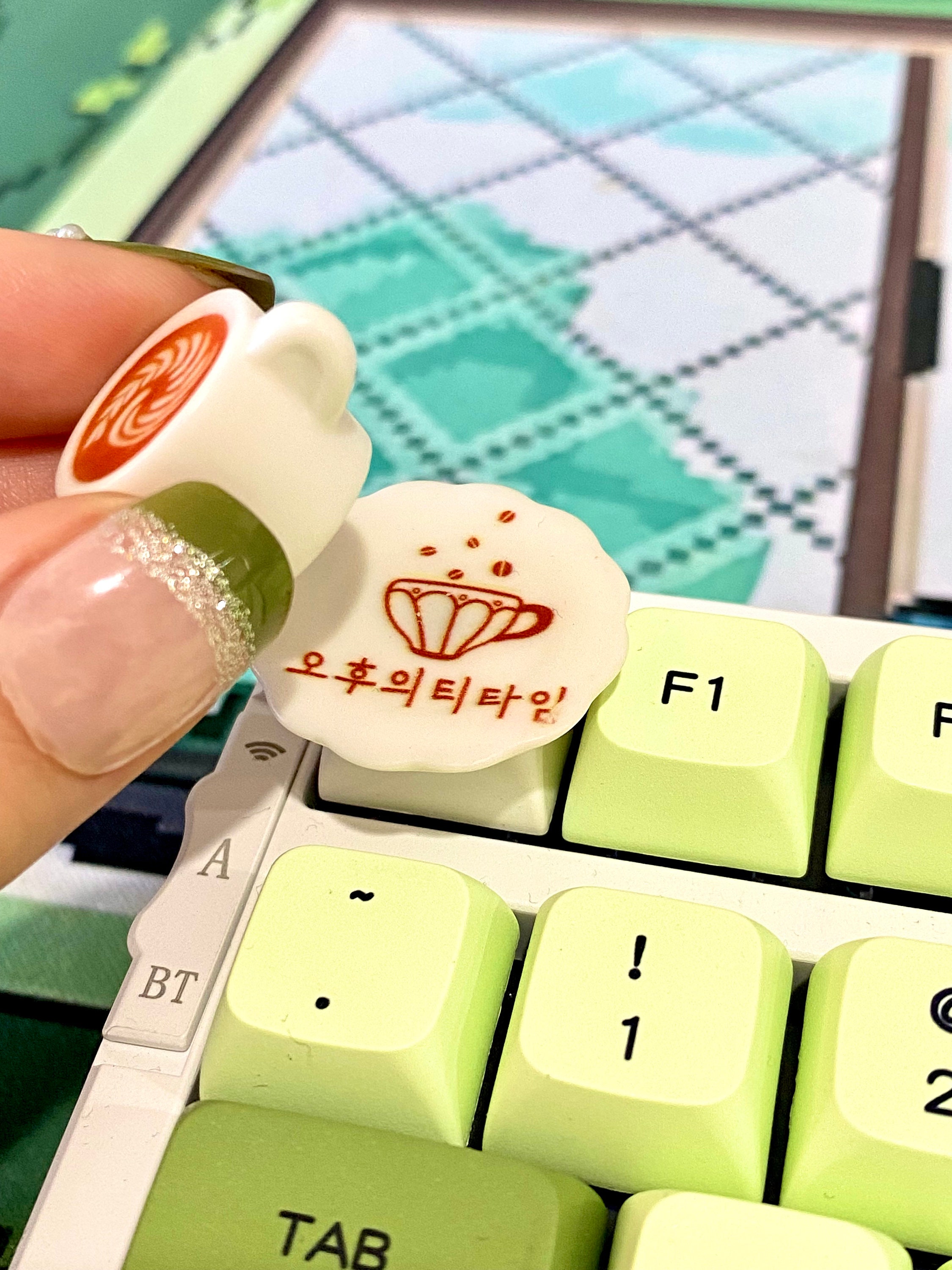 Coffee Cup Magnetic Detachable Keycap - Etsy