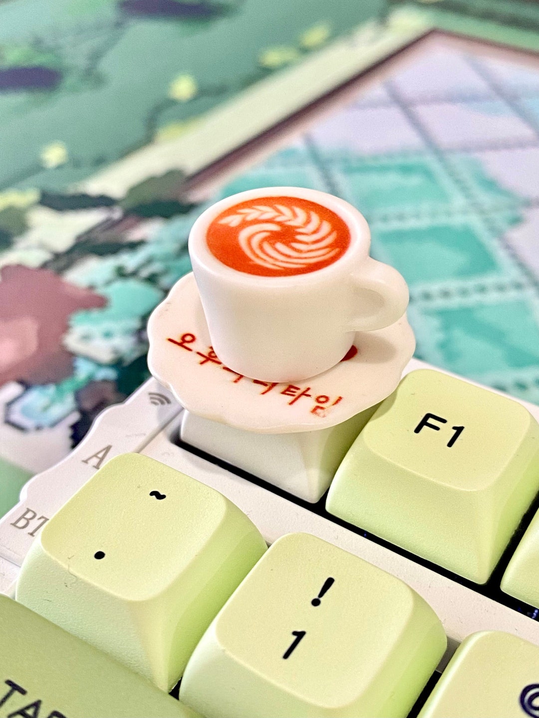 Coffee Cup Magnetic Detachable Keycap - Etsy
