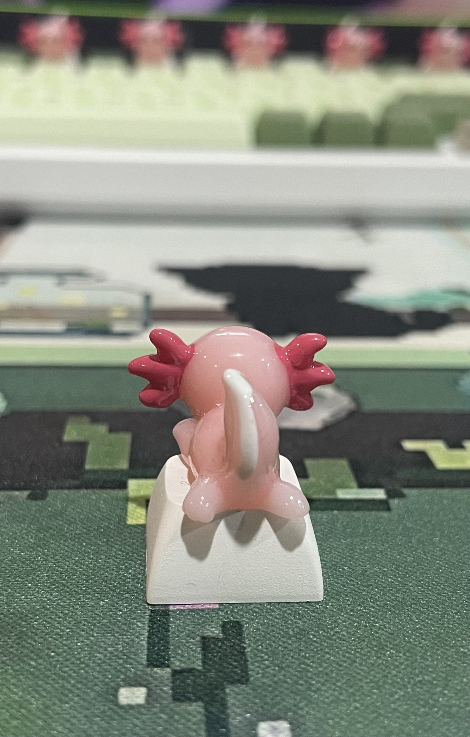 Cute Axolotl 3D PBT Keycap - Etsy