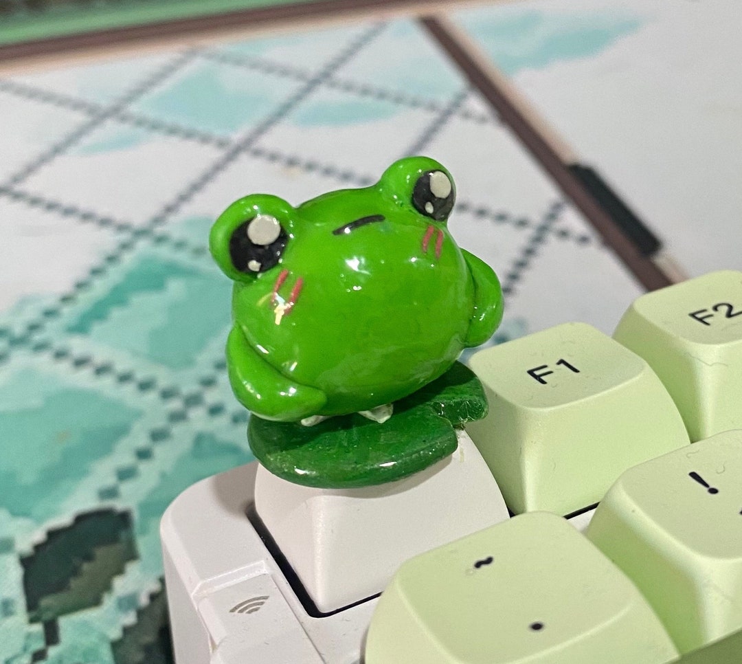 Magnetic Frog + Lilypad Detachable Keycap - Etsy