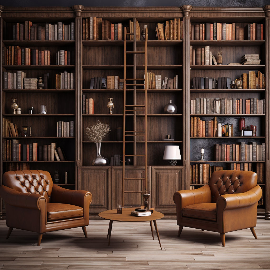 Library Background Digital Image - Etsy