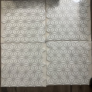 White Porcelain Tile Mosaic - Etsy