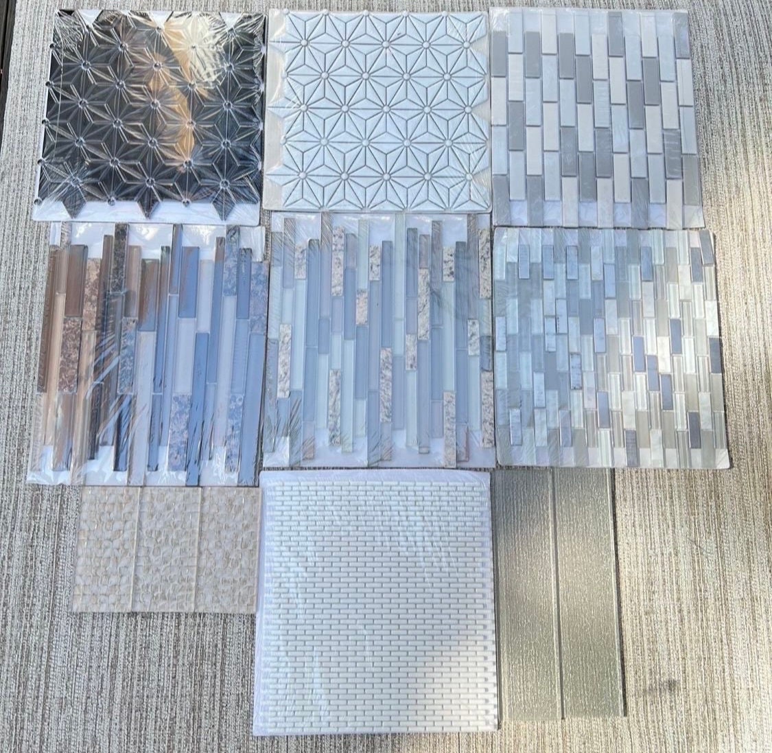 Grain Textured Glass Tile - Etsy