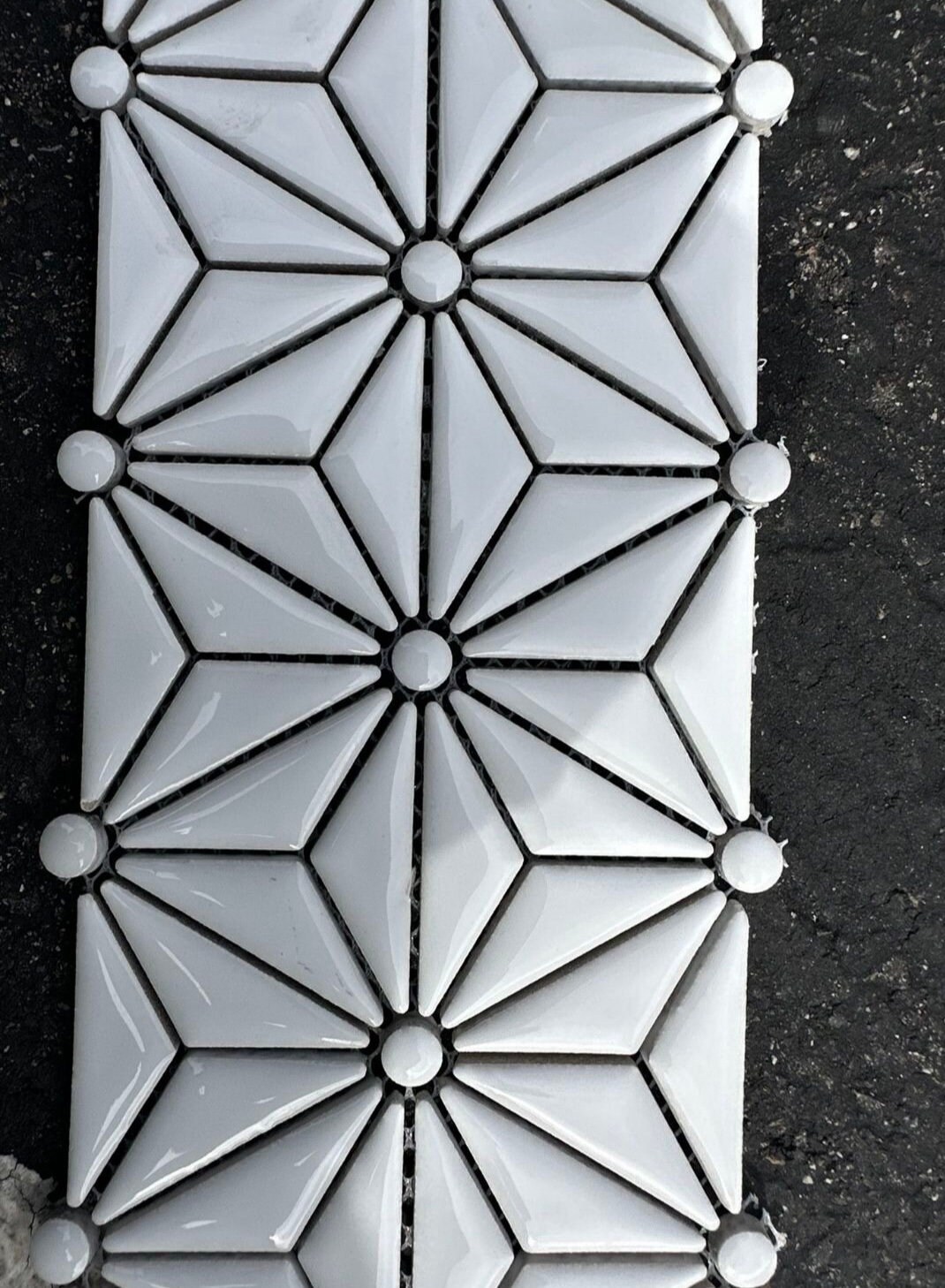 White Porcelain Tile Mosaic - Etsy