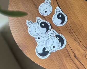 Yin Yang Sticker - Etsy