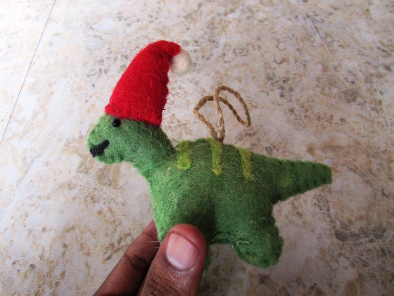 Handmade Dianasore in Christmas Cap Ornament Felted Toy for Cat Organic ...