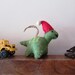 Handmade Dianasore in Christmas Cap Ornament Felted Toy for Cat Organic ...