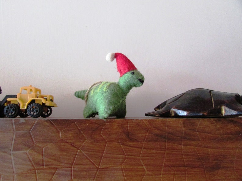 Handmade Dianasore in Christmas Cap Ornament Felted Toy for Cat Organic ...